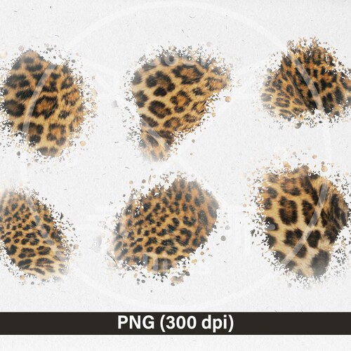 Distressed Leopard Background Png Sublimation Download - Etsy