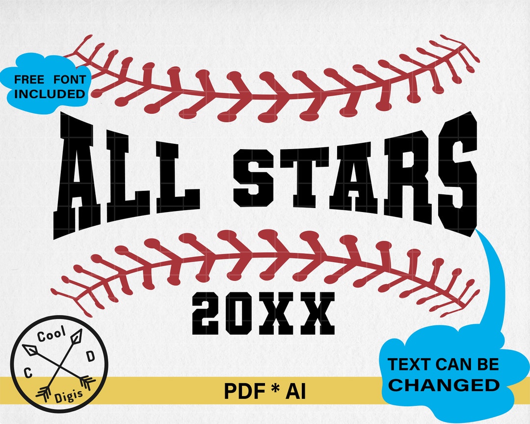 Baseball Clipart, Baseball Team Name | Custom All Star Baseball ...