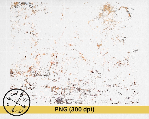 Rust Texture PNG Overlay Effect Grunge Light Brown Rusty | Etsy