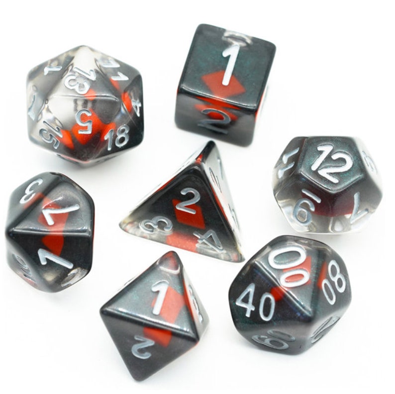 Diamond Dice pack of Cards Polyhedral Dnd Dice Perfect - Etsy