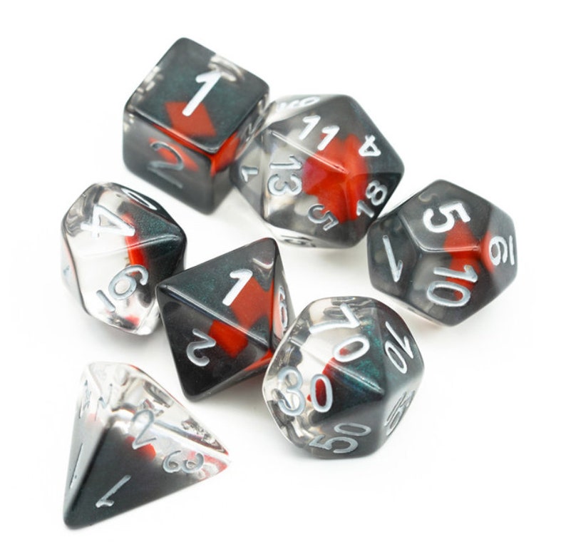 Diamond Dice pack of Cards Polyhedral Dnd Dice Perfect - Etsy