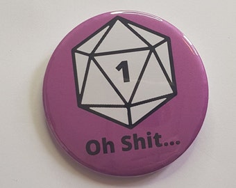 Dnd Button Badge - Etsy