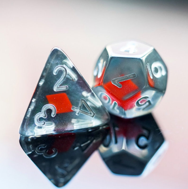 Diamond Dice pack of Cards Polyhedral Dnd Dice Perfect - Etsy
