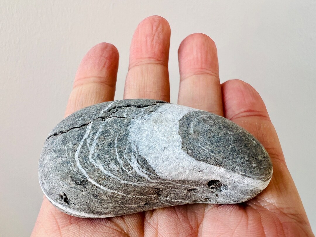A Beautiful Irish Wishing Stone/rare Stone/natural Striped Rock ...