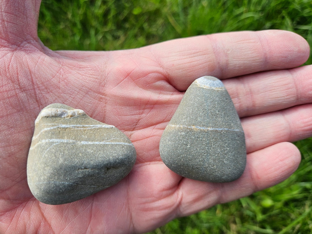 2 Unique Big Celtic Wishing Stones - Irish Wishing Stone, Natural ...