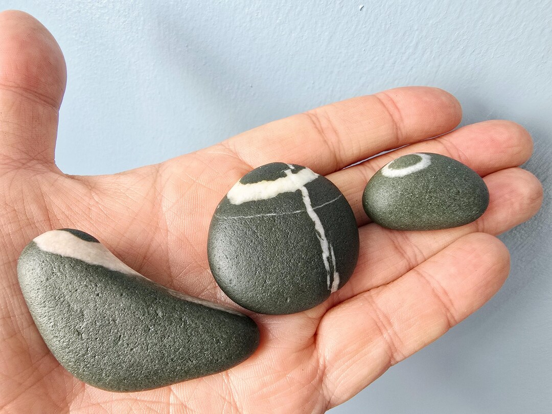 Set of 3 Irish Lucky Wishing Stones Irish Wishing Stone, Natural ...