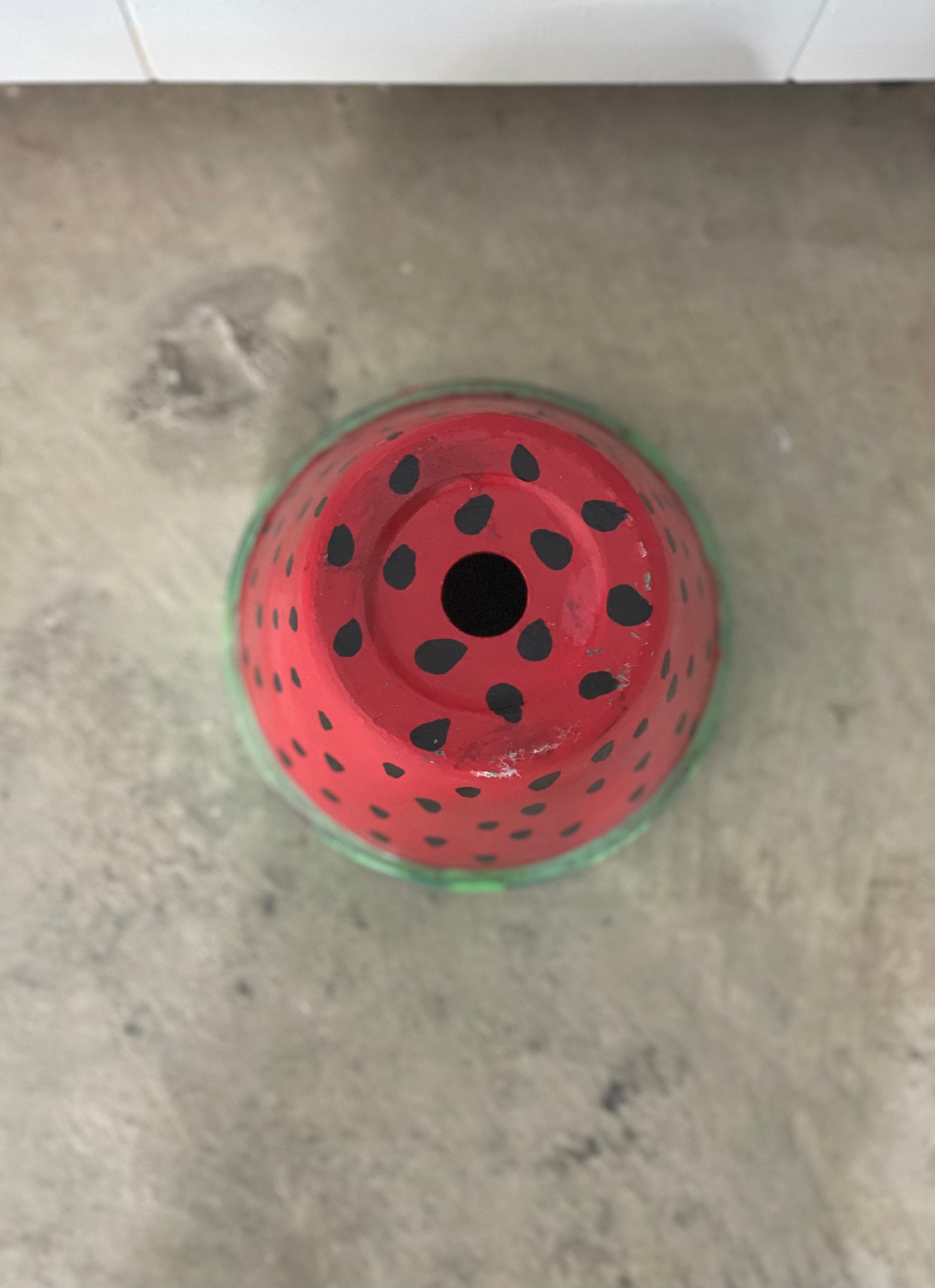 Cute Watermelon Terra Cotta Flower Pot - Etsy