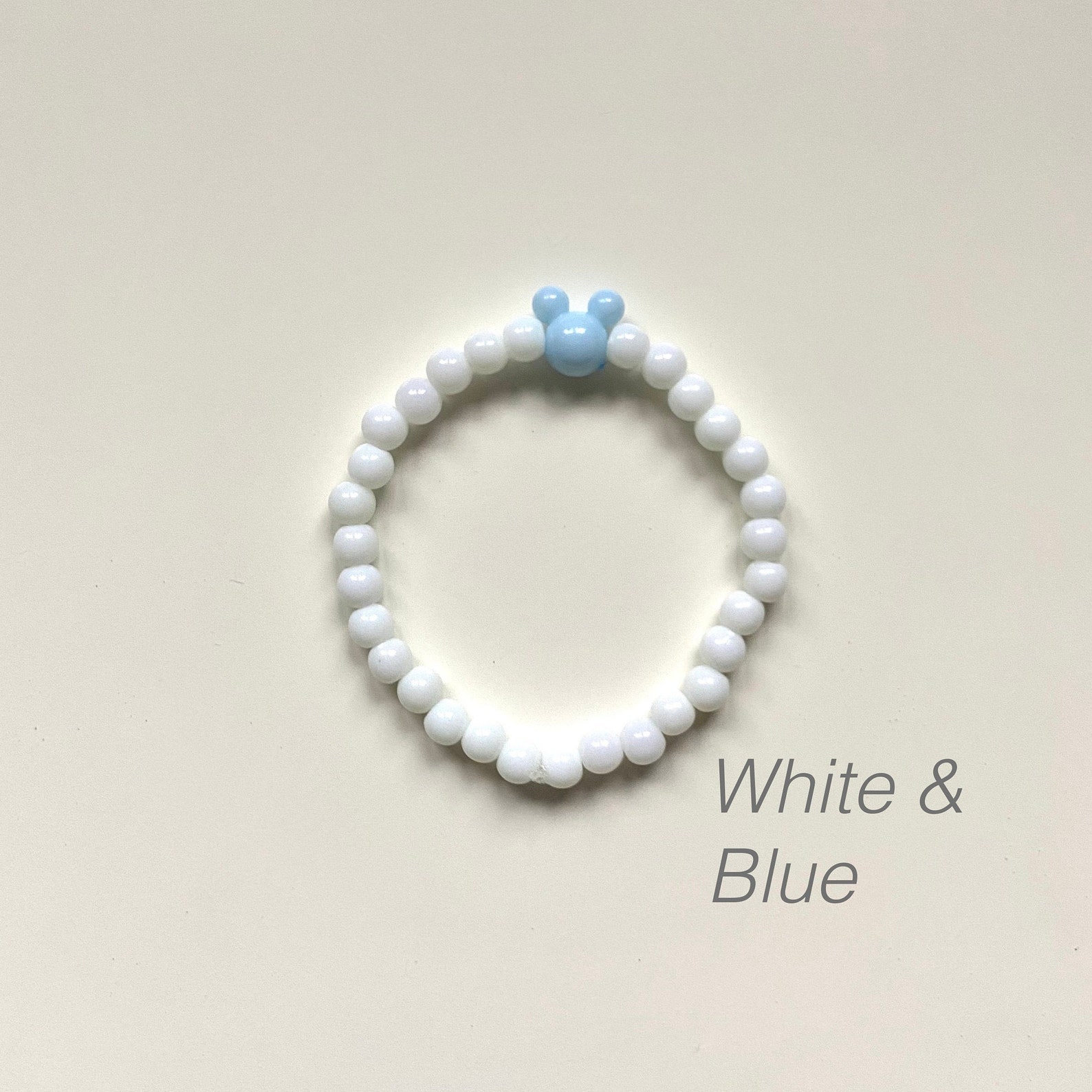 Beaded Disney Mickey Mouse Bracelet | Etsy