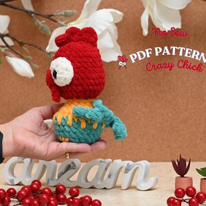 No Sew Crazy Chick Crochet Pattern | Beginner Amigurumi Plushie | PDF ...