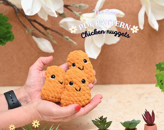 Chicken Nugget Crochet Pattern | Digital PDF Pattern - Etsy
