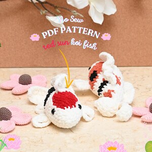 No Sew Red Koi Fish Crochet Pattern | Beginner Amigurumi Plushie | PDF ...