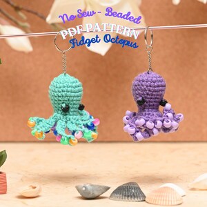 No Sew Beaded Fidget Octopus Crochet Pattern | Sensory ASMR Toy | PDF ...
