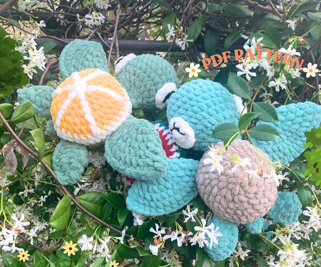 3 in 1 Turtle Crochet Patterns | Watermelon Turtle, Lemon Turtle, Sea ...