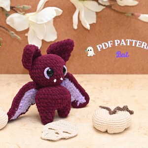 Vampire Bat Crochet Pattern, Ghost Bat Crochet Pattern, Halloween ...