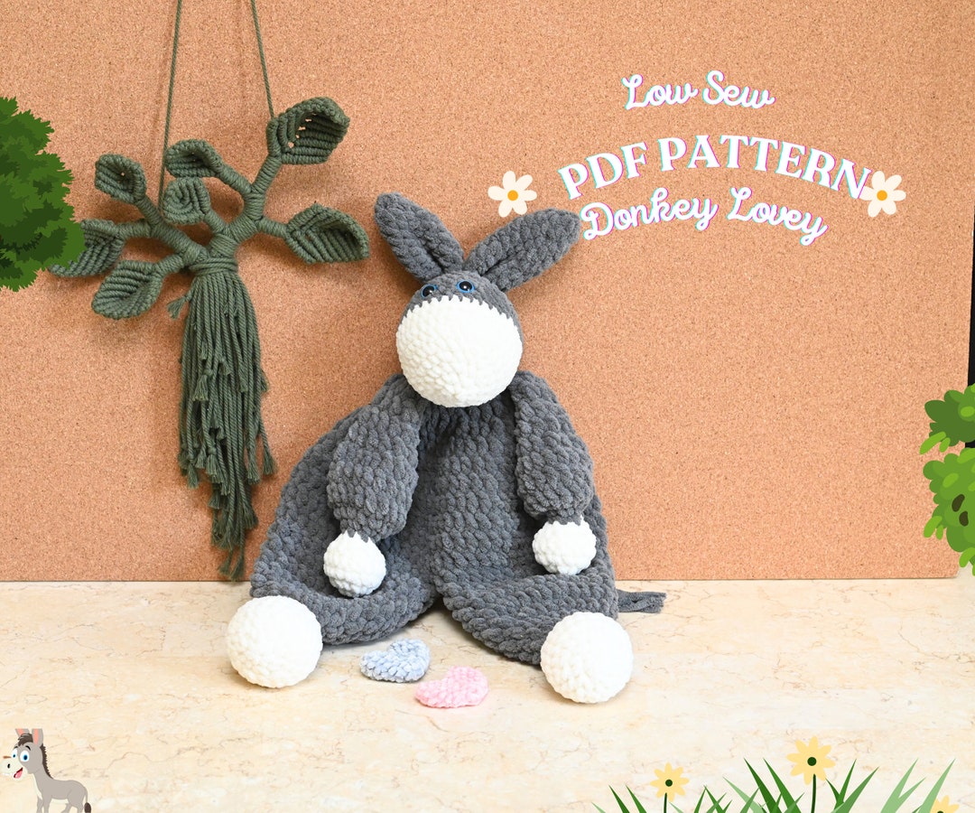 Donkey Crochet Pattern | Dewdrop the Donkey, No Sew Crochet Patterns ...