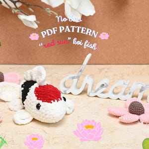 No Sew Red Koi Fish Crochet Pattern | Beginner Amigurumi Plushie | PDF ...