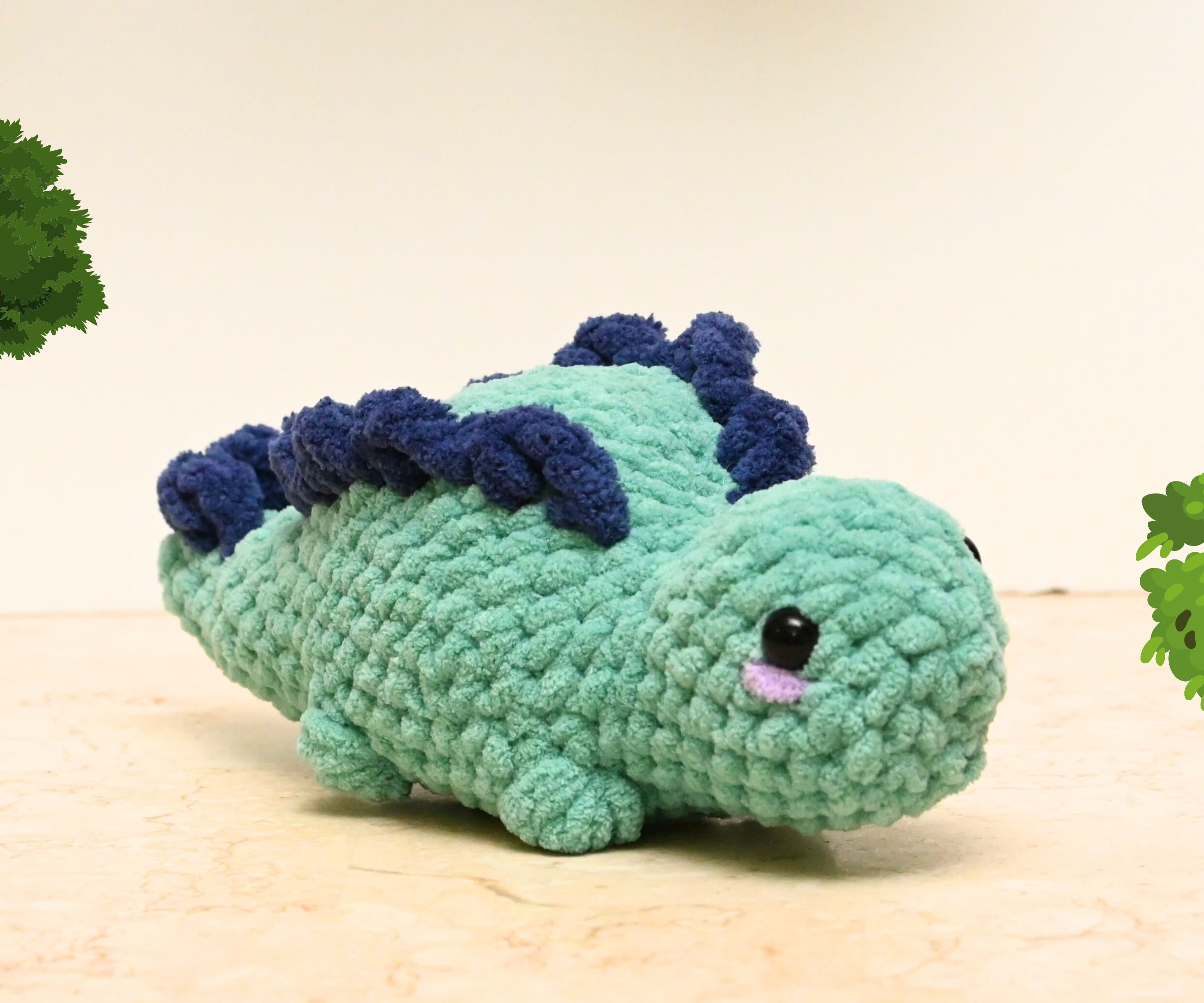 Dinosaur Jurassic World No Sew Crochet Pattern, No Sew Amigurumi ...