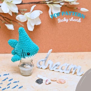 Baby Shark Amigurumi Crochet Pattern: Low Sew Plushie (PDF Pattern) - Etsy