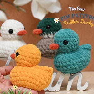 Rubber Ducky No Sew Crochet Pattern, Duck Crochet Pattern, No Sew ...