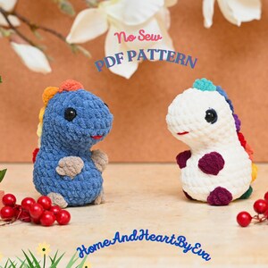 No Sew Dino Crochet Pattern: Amigurumi Plushie (PDF PATTERN) - Etsy
