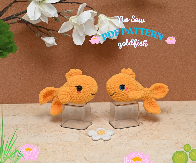 Goldfish No Sew Crochet Pattern, Koi Crochet, Fish Crochet Pattern, No ...
