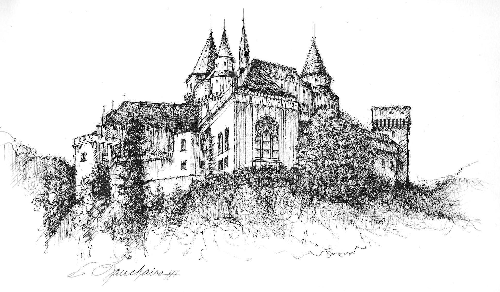 Bojnice Castle 11" X 8.5" Print - Etsy