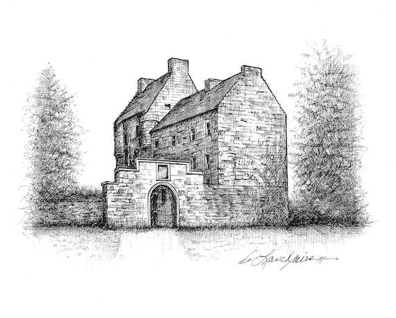 Outlander Lallybroch Castle | Etsy