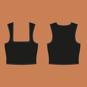 Crop Tank Top Sewing Pattern | XS-XXXL | Instant Download | Easy ...