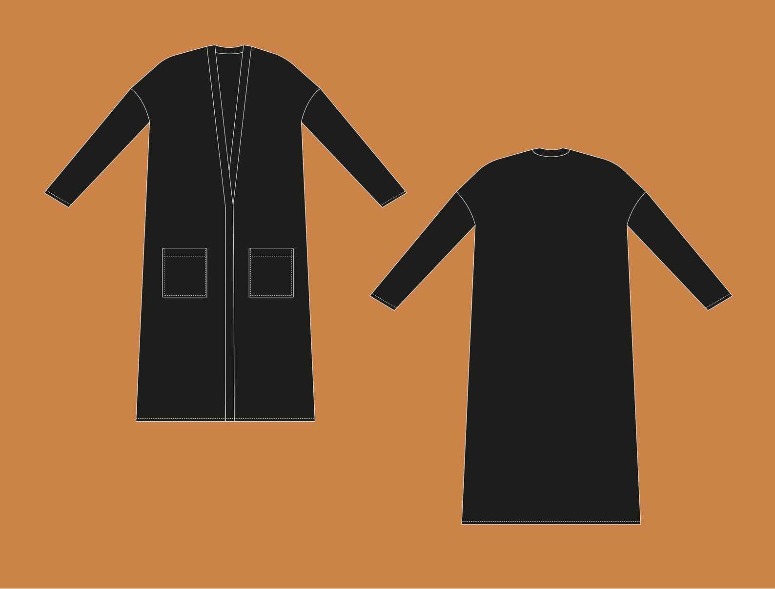 Easy Cardigan Sewing Pattern | XS-XXXL | PDF Instant Download | Women's ...