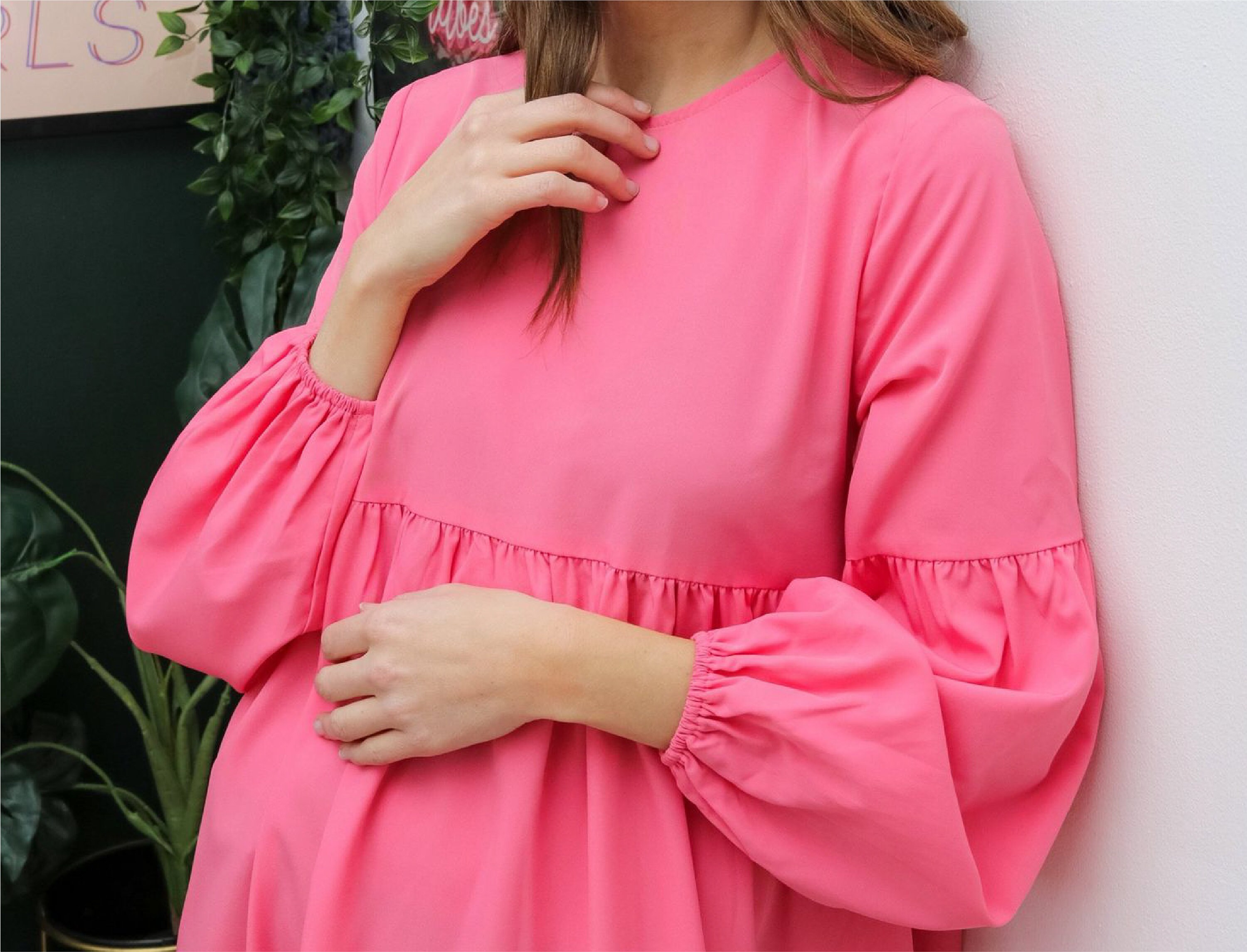 Sleeved Smock Dress Sewing Pattern Gathered Skirt Ruffle - Etsy