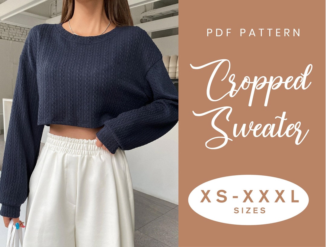 Easy Sweater Sewing Pattern XS-XXXL PDF Instant Download - Etsy