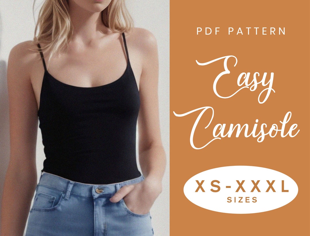 Camisole Sewing Pattern | XS-XXXL | Instant Download | Easy Digital PDF ...