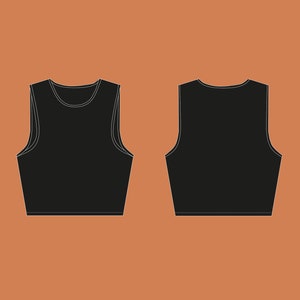 Crop Tank Top Sewing Pattern | XS-XL | Instant Download | Easy Digital ...