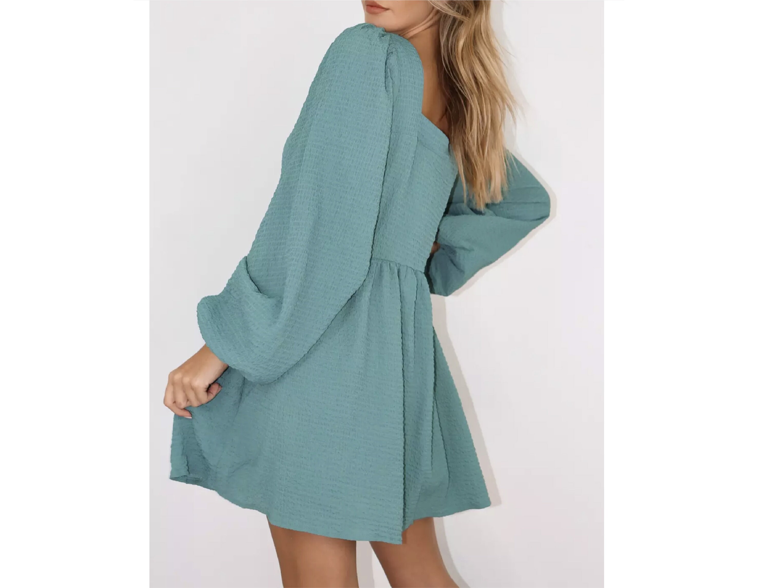 Smock Dress Sewing Pattern Square Neckline Gathered Skirt - Etsy