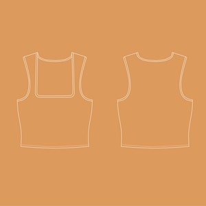 Crop Tank Top Sewing Pattern XS-XXXL Instant Download - Etsy