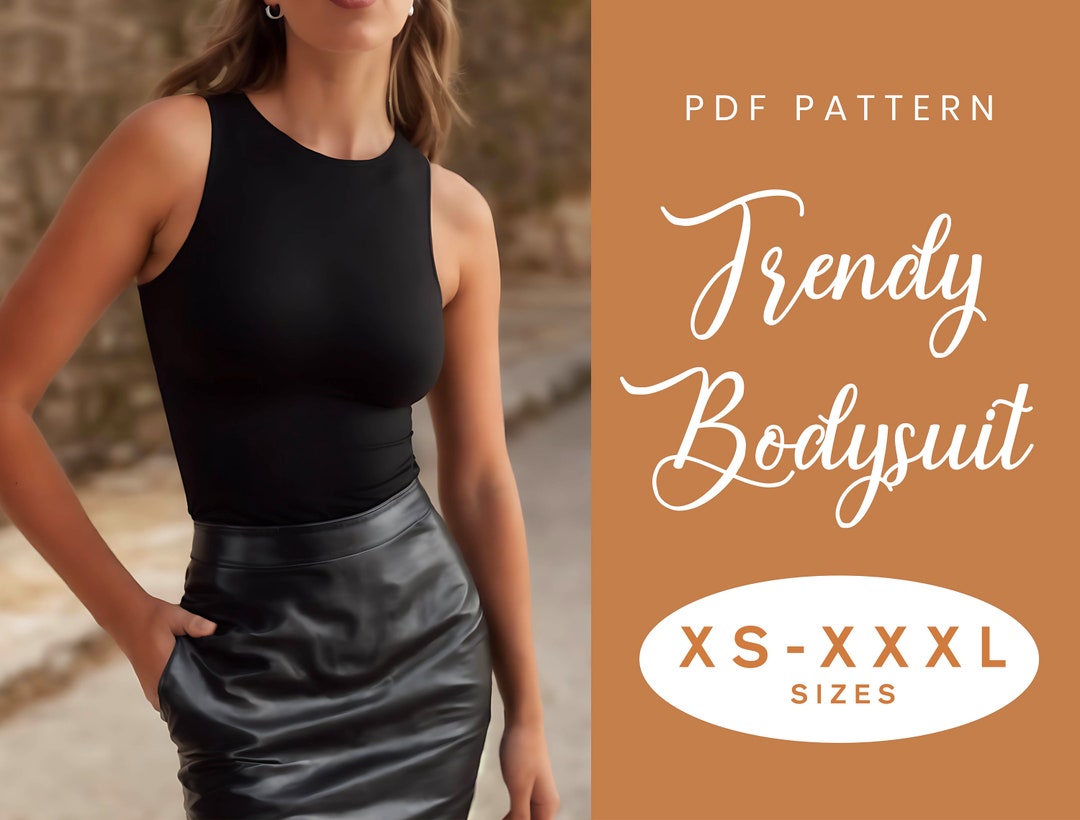 Bodysuit Sewing Pattern | XS-XXXL | Instant Download | Easy Digital PDF ...