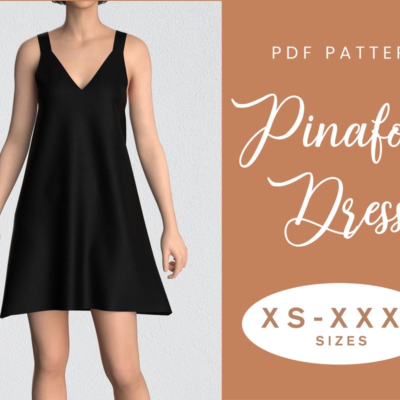 Pdf Dress Pattern - Etsy