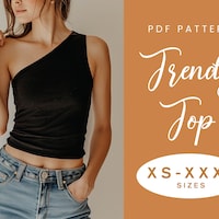 One Shoulder Top - Etsy