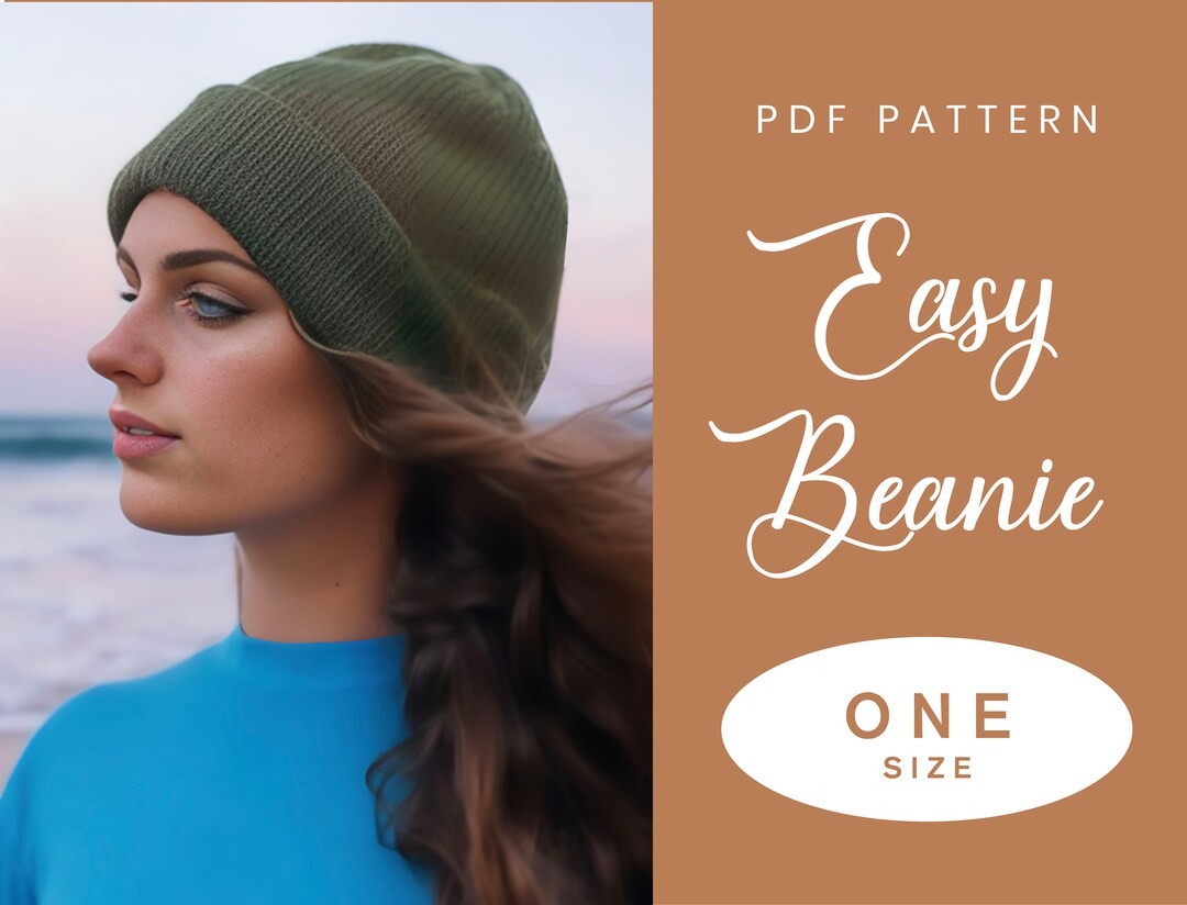 Beanie Sewing Pattern | Instant Download | Digital PDF | Friend Sewing ...
