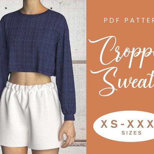 Crop Top Digital PDF Easy Sewing Pattern instant Download // - Etsy Canada