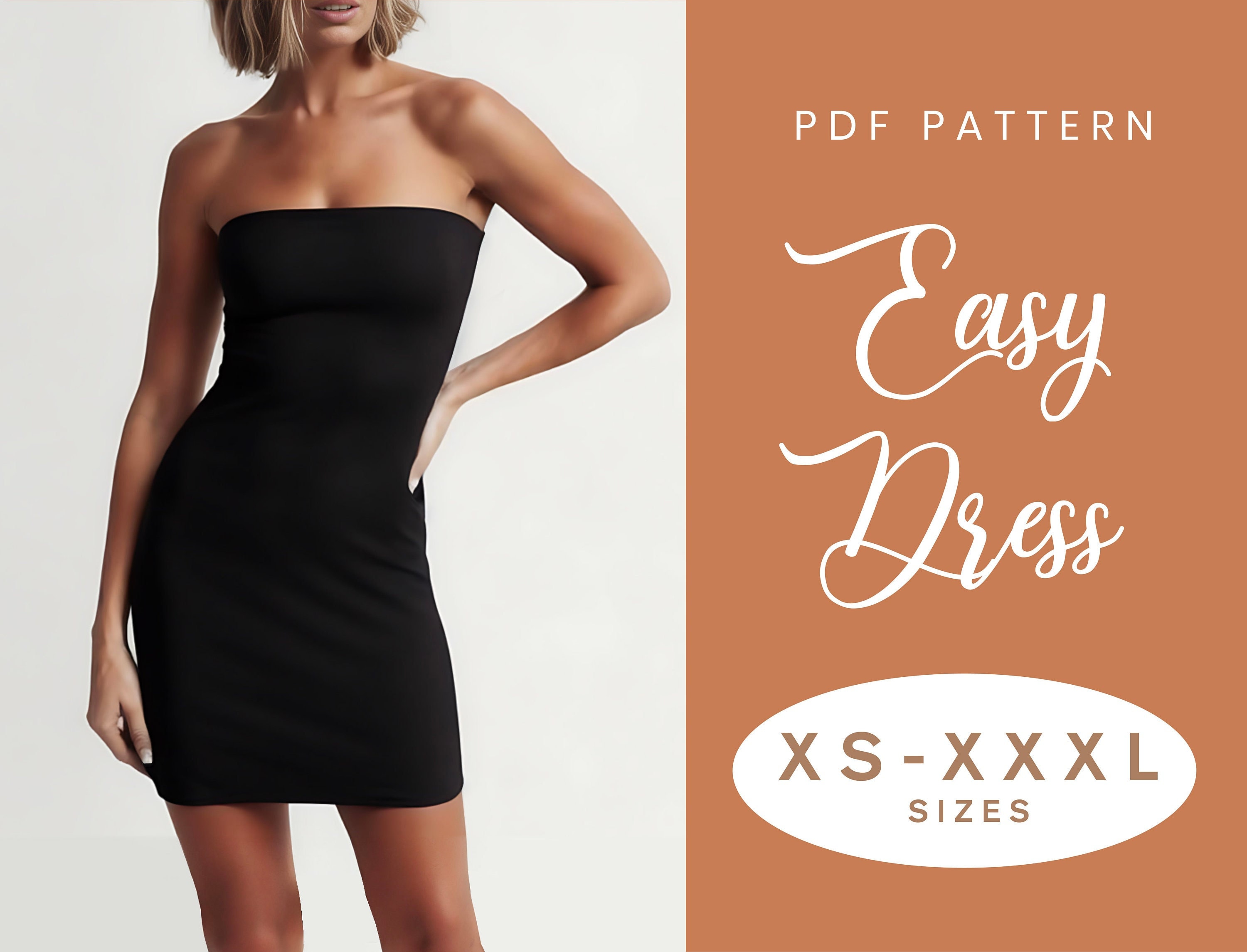 Strapless Tube Dress Pattern