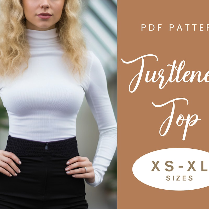 Turtleneck Sewing Pattern - Etsy