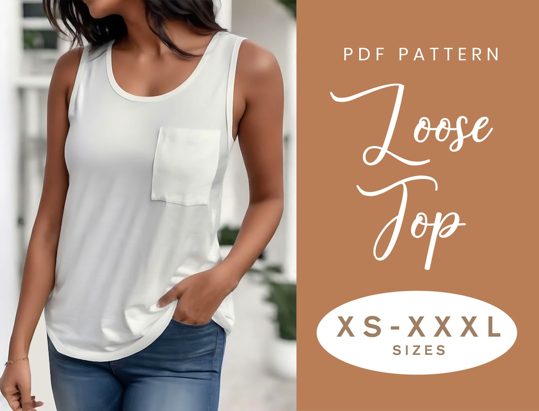 Easy Tank Top Sewing Pattern | XS-XXXL | Instant Download | Easy ...