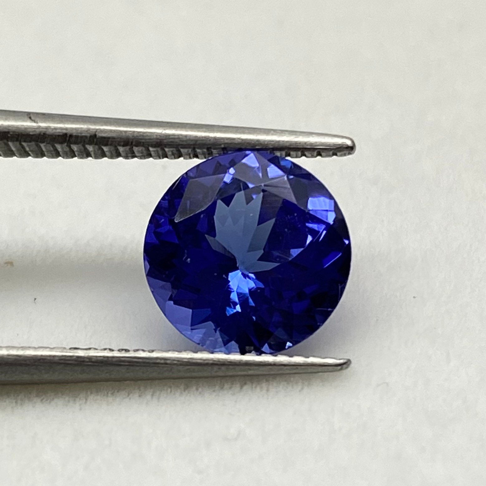 Loose Gemstone Natural Tanzanite 1.90 Carat 8mm Round Cut 1 | Etsy