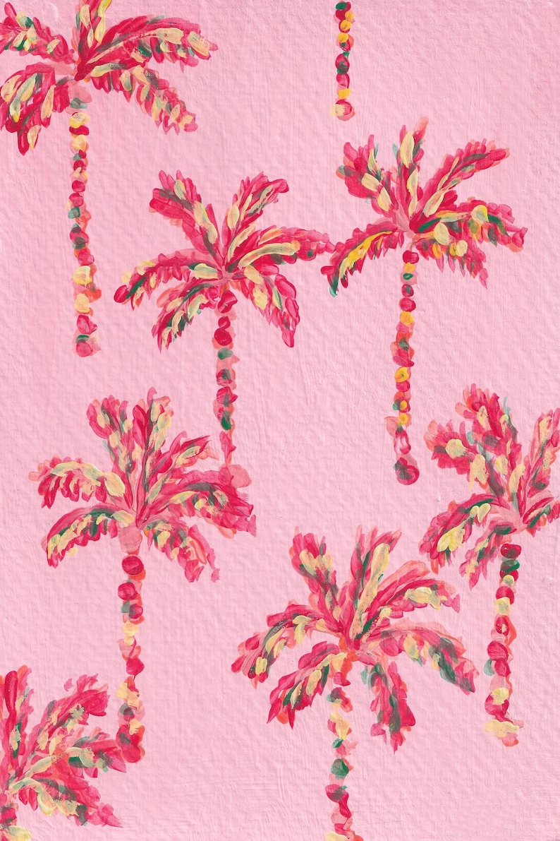 Colorful Palm Tree Downloadable Print - Etsy