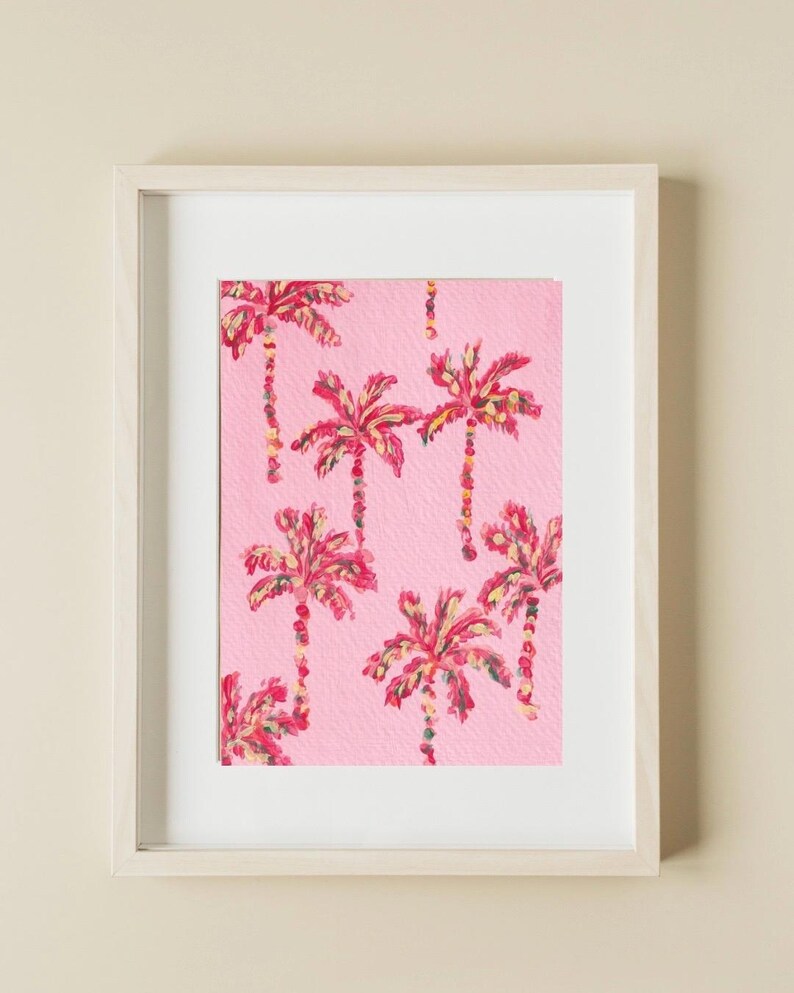 Colorful Palm Tree Downloadable Print - Etsy