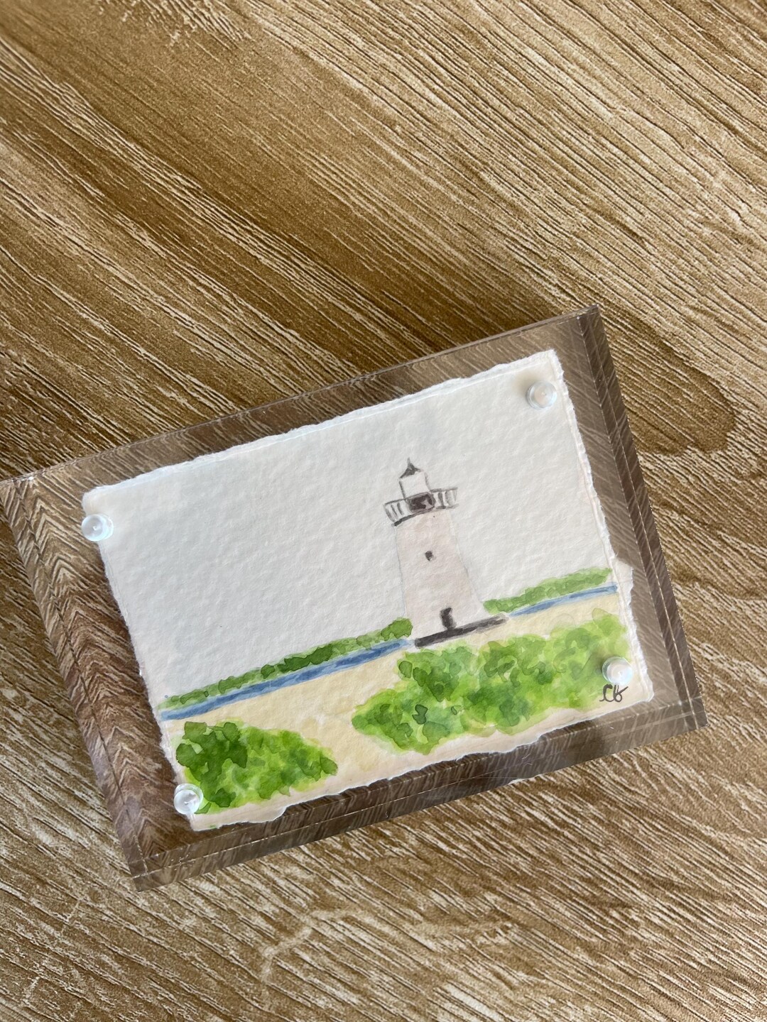 Edgartown Lighthouse Watercolor Painting - Martha's Vineyard Art ...