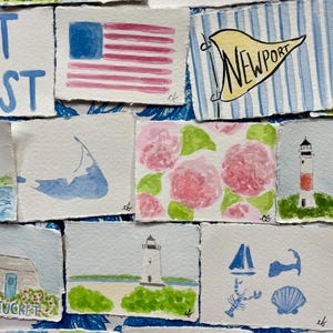 Pack of 3 - 10 Mini Original Watercolor Paintings - Etsy