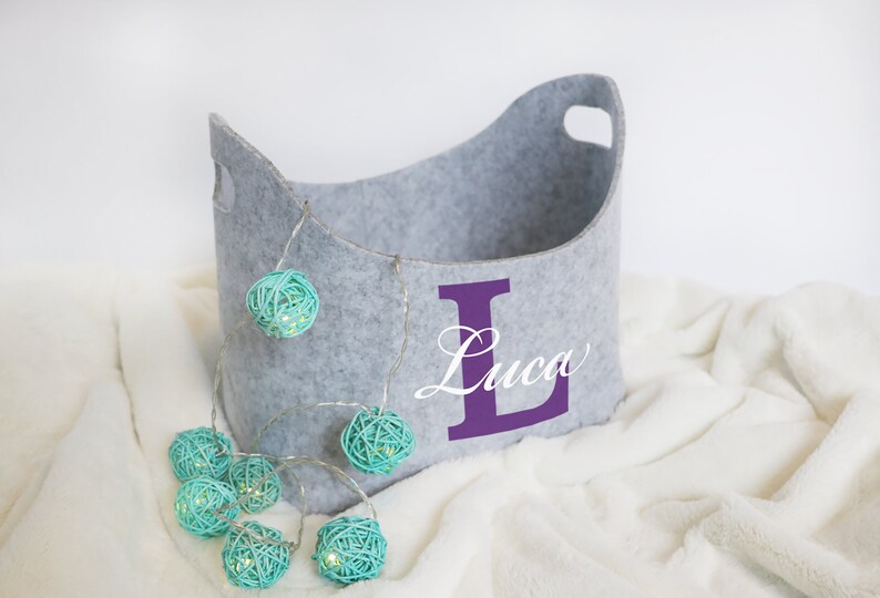 Personalized Toy Storage, Monogram Basket, Kids Room Decor, Gift for ...