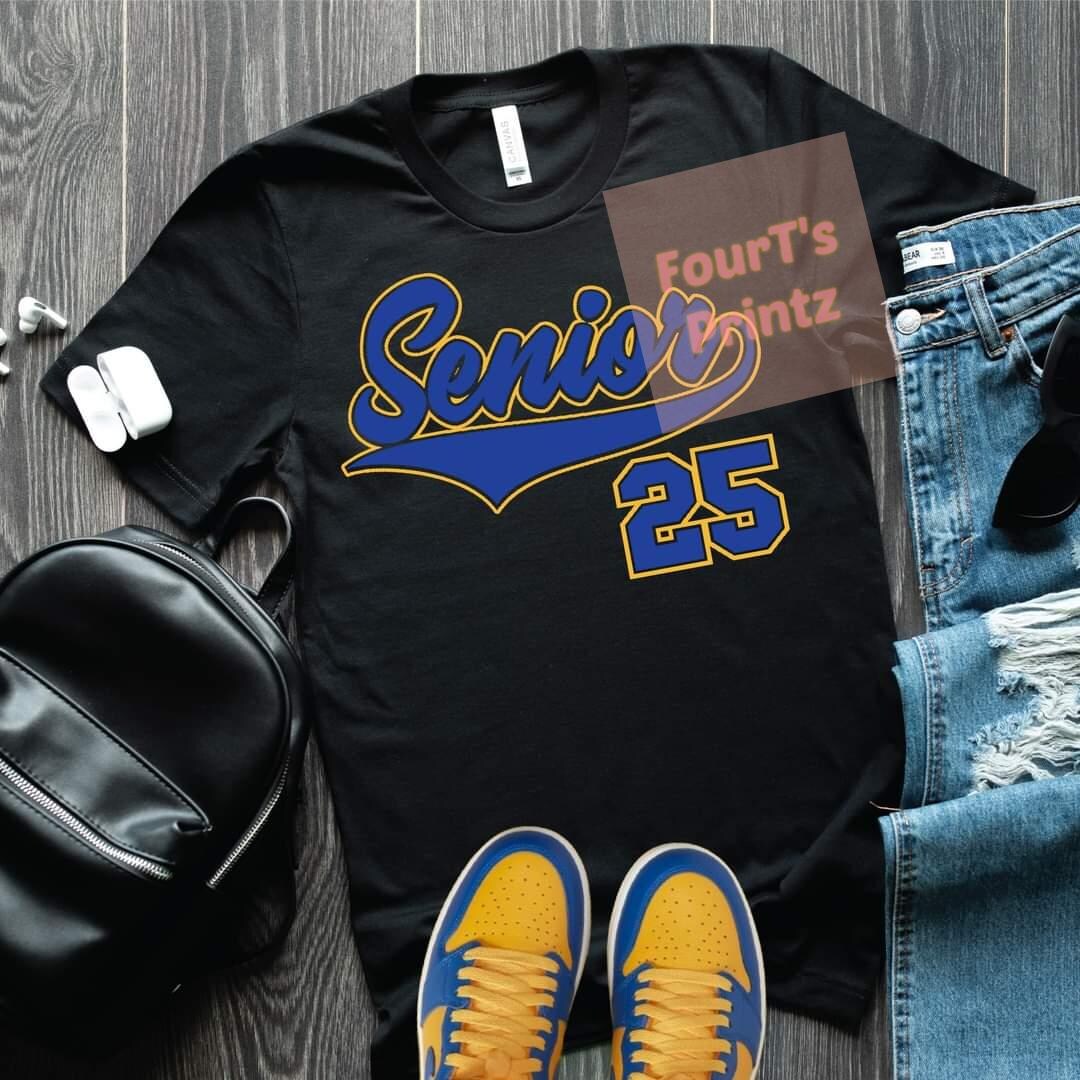 2k25 Senior Class of 2025 Pictured Tshirt Custom School Colors ...